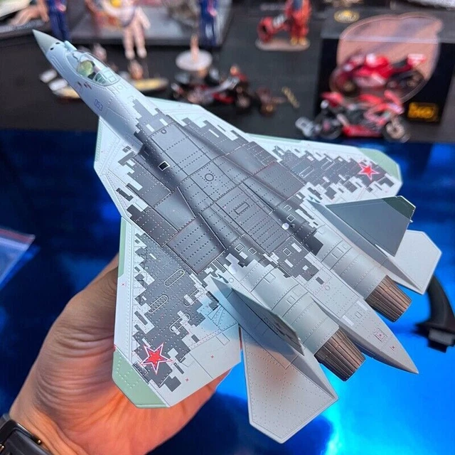 NEW 1/100 RUSSIAN Sukhoi SU57 Air Force Su-57 Stealth Fighter Jet ...