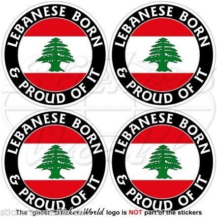LEBANON LEBANESE BORN & Proud LUBNAN Bumper-Helmet, Decal-Sticker 2 ...