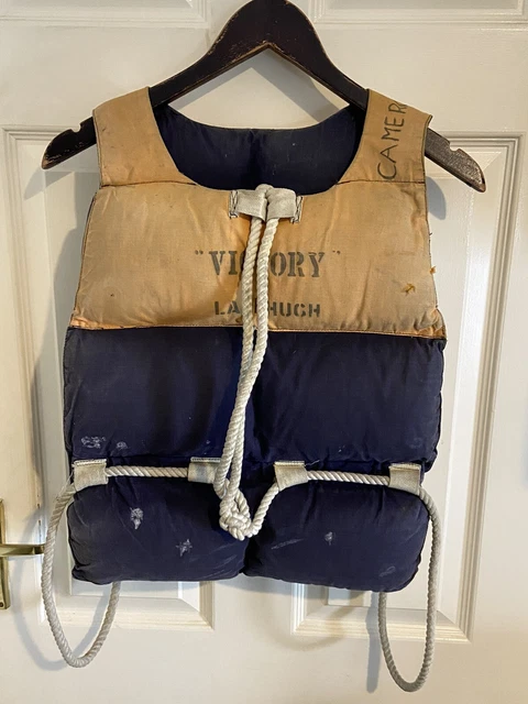 WW2 PERIOD BRITISH Royal Navy Portsmouth HMS Victory Life Jacket £200. ...