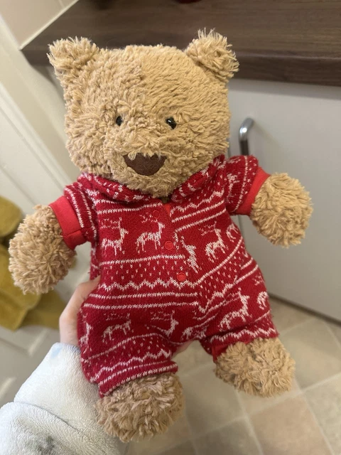 JELLYCAT BARTHOLOMEW BEAR Winter Pyjamas £47.50 - PicClick UK