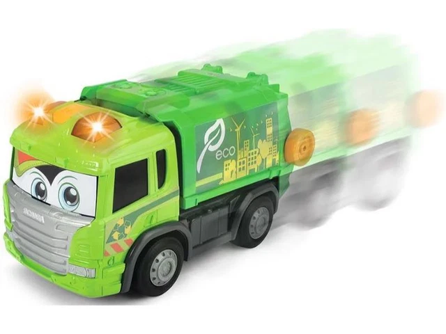 DICKIE TOYS SCANIA Happy Garbage Truck Motorised Bin Lorry Toy £21.99 ...