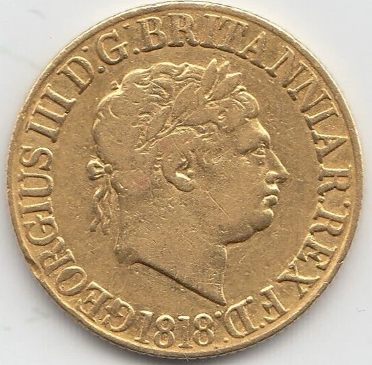 1818 SOVEREIGN KING George Iii Full Gold Sovereign Coin. £1,850.00 ...