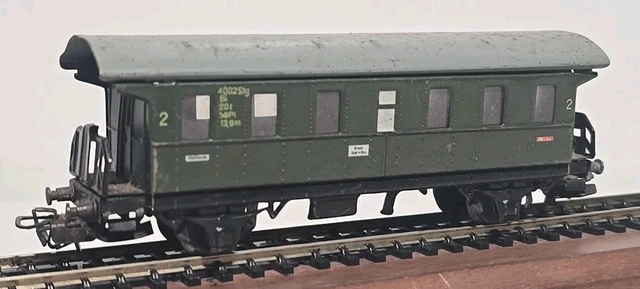 VINTAGE MARKLIN 4002 2-Rail HO Gauge DB 2nd Class Local Passenger Coach ...