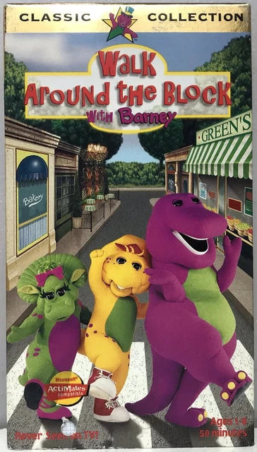 BARNEY CLASSIC WALK Around Block VHS Video Tape BUY 2 GET 1 FREE! PBS ...