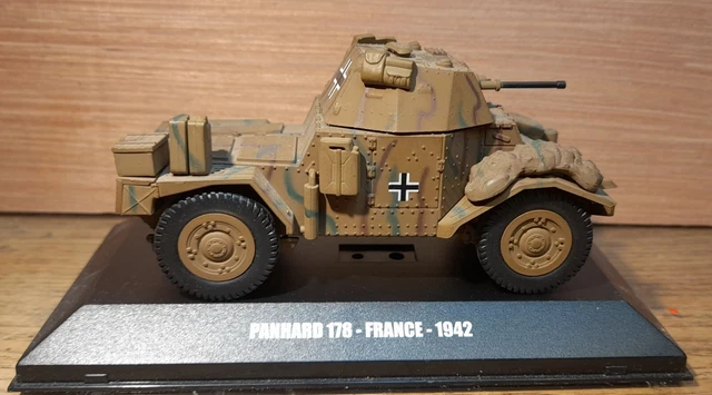 AUTOMITRAILLEUSE PANHARD WW2 En Camouflage Desert Armee Allemande ...