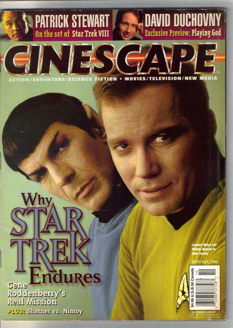 CINESCAPE SEPT./OCT. 1996 /Why STAR TREK Endures - Patrick Stewart David Duchovn £5.34 - PicClick UK