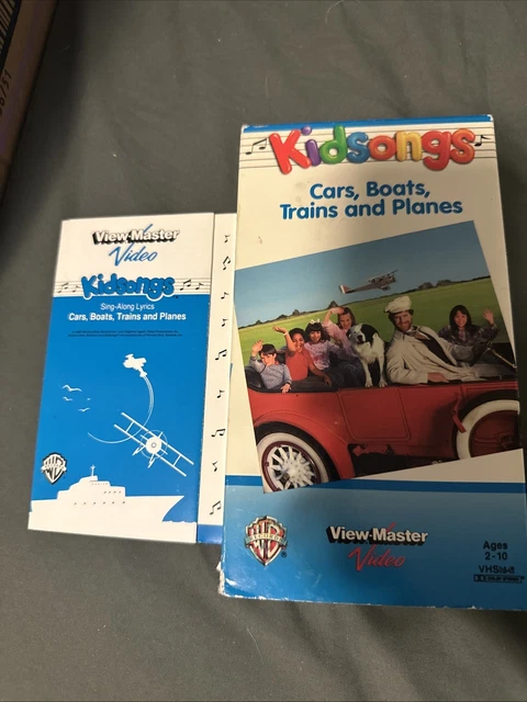 VIEW MASTER KIDSONGS Cars Boats Trains and Planes VHS Music Video ...