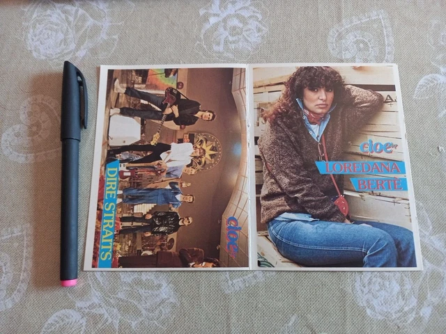 MINI POSTER GADGET Vintage Rivista Cioe' Anni '80 Dire Straits Loredana ...