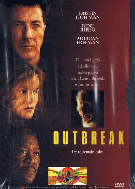 OUTBREAK 1995 (DVD, 1997) (Bilingual) Thriller Dustin Hoffman SNAPCASE ...