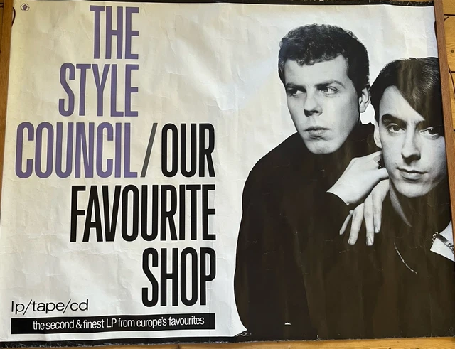 GIANT STYLE COUNCIL Our Favourite Shop Poster Original 102cm x 77cm ...