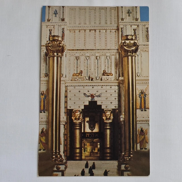 KING SOLOMON'S TEMPLE Model CA Masonic Chrome Postcard Unused San ...