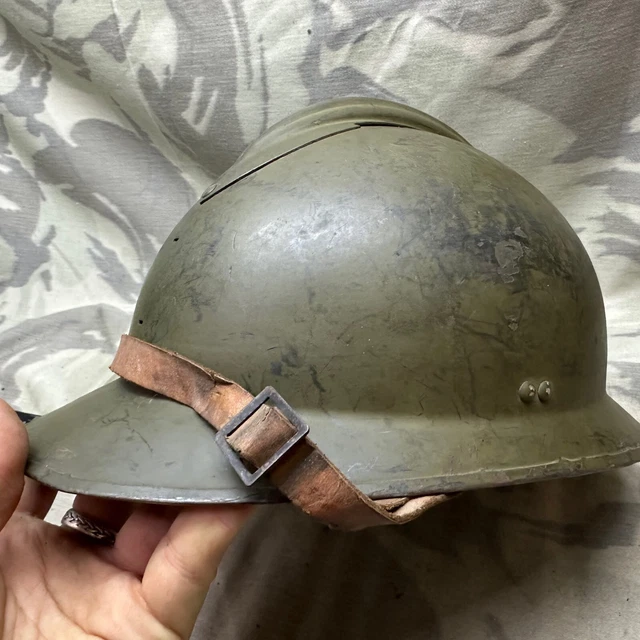 ORIGINAL WW2 FRENCH Army M1926 Combat Helmet - Complete with Liner ...