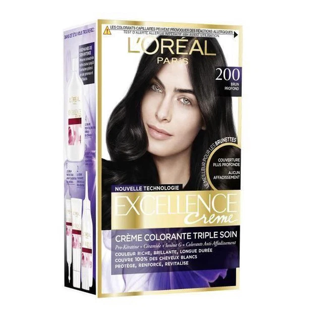 COLORATION CHEVEUX L'ORÉAL Paris Excellence Creme Brun Profond 200 EUR ...