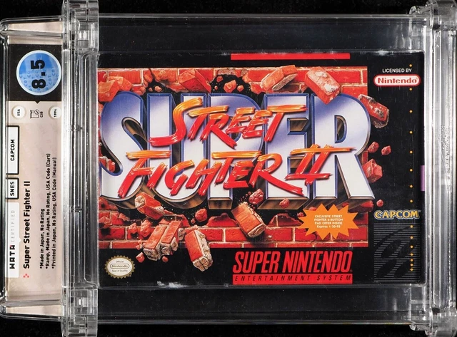 RARE SUPER STREET Fighter II (Super Nintendo SNES 1994) WATA 8.5 ...