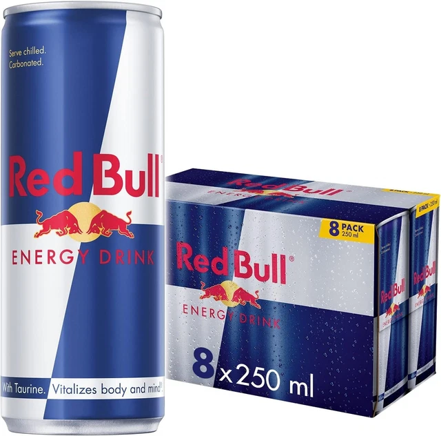 RED BULL ENERGY DRINK 250ml x8 CLASSIC 8x250ml ‎Beverages Vegetarian ...