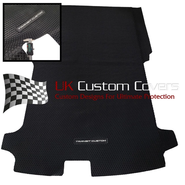FORD TRANSIT CUSTOM (2023+) Swb Heavy Duty Rear Floor Liner 7Mm & Logo ...