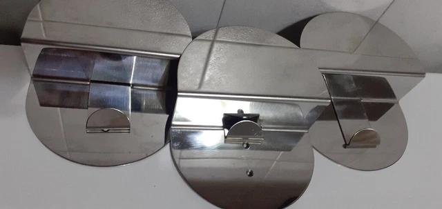 SET ATTACCAPANNI DA PARETE IN ACCIAIO ANNI 70 EUR 70,00 - PicClick IT