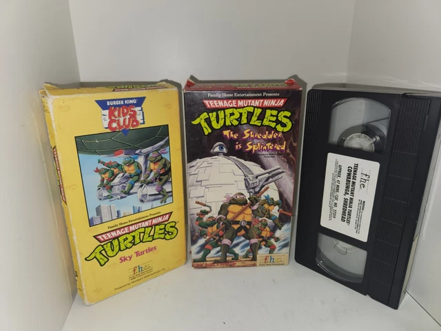 TEENAGE MUTANT NINJA Turtles VHS - Lot of 3 - Tested - Kids club Sky ...