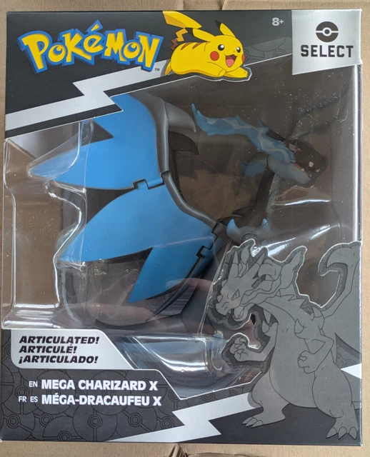 POKEMON SELECT MEGA Charizard X Articulated Action Figure *Brand New* £ ...
