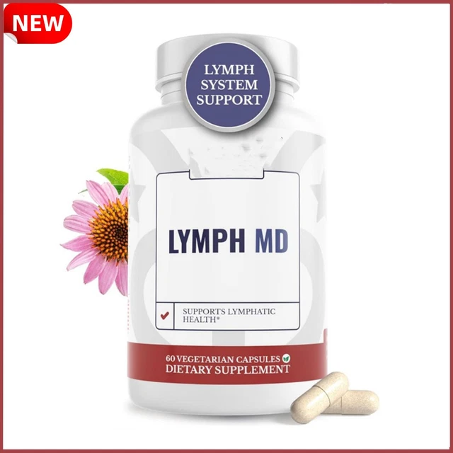 LYMPH MD LYMPHATIC System Supplement with 9 Botanicals For Men and ...