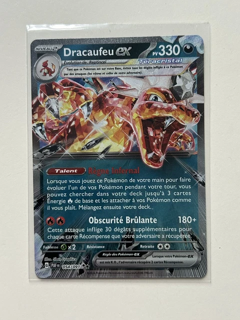 CARTE POKÉMON DRACAUFEU EX 054/091 EV4.5 destinées de paldea FR NEUF EUR 9,90 - PicClick FR