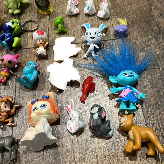 LOT OF 35 MATTEL DISNEY PIXAR Cartoon Characters Mini Figures Mix Toy ...
