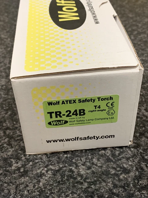 WOLF ATEX RIGHT Angled Safety torch IECEx BRAND NEW IN BOX £25.00 ...