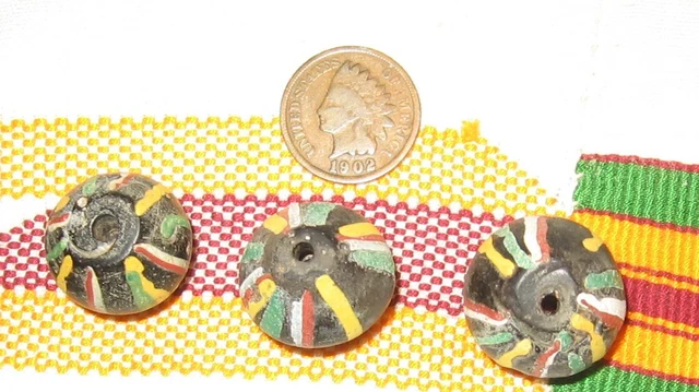 LARGE BEAUTIFUL Venetian King Bi-cone African Trade Beads (Bicones 1 ...