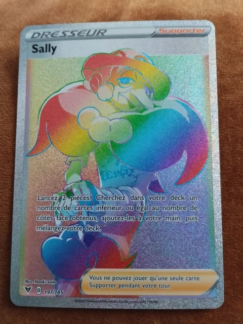 CARTE POKEMON SALLY 197/185 Secrète Epée et Bouclier 4 EB04 FR NEUF EUR ...