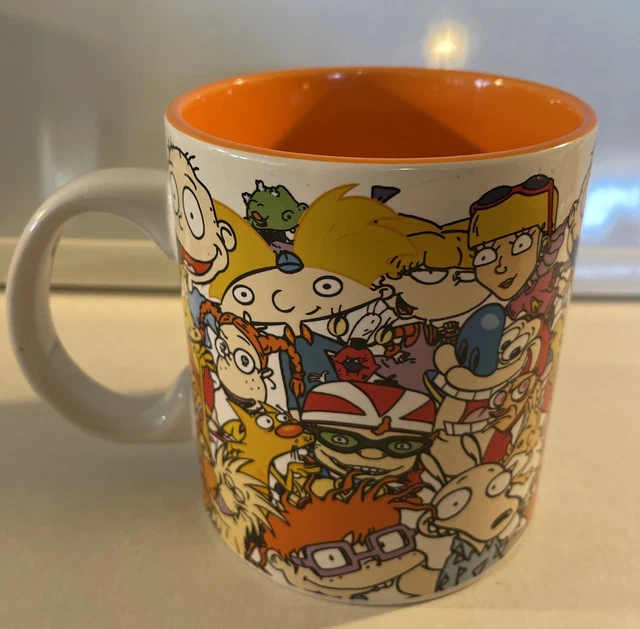 NICKELODEON NICKTOONS RUGRATS Rocket Catdog Arnold Coffee Cup Mug 20 Oz ...