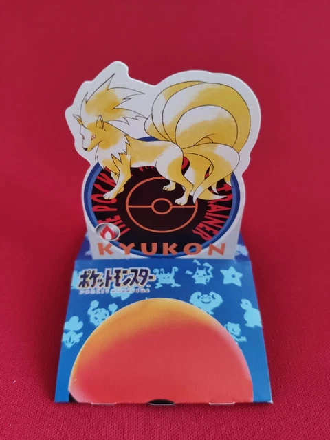 POKÉMON PRÉSENTOIR SLIDE Up Japanese Bandai 1998 Feunard Ninetales EUR ...