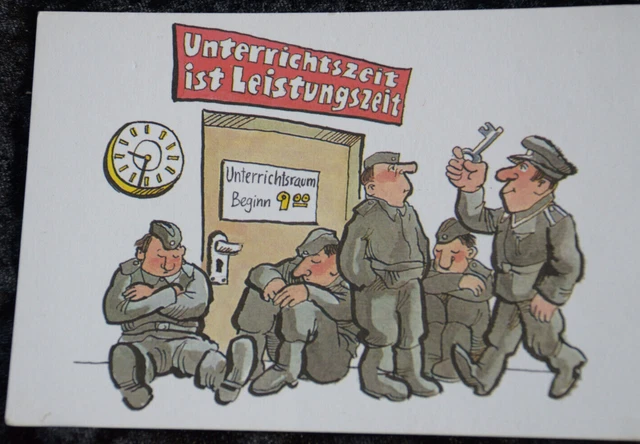 57103 AK DDR Militaire Nva Carte Unterrichtszeit Est Leistungszeit EUR ...