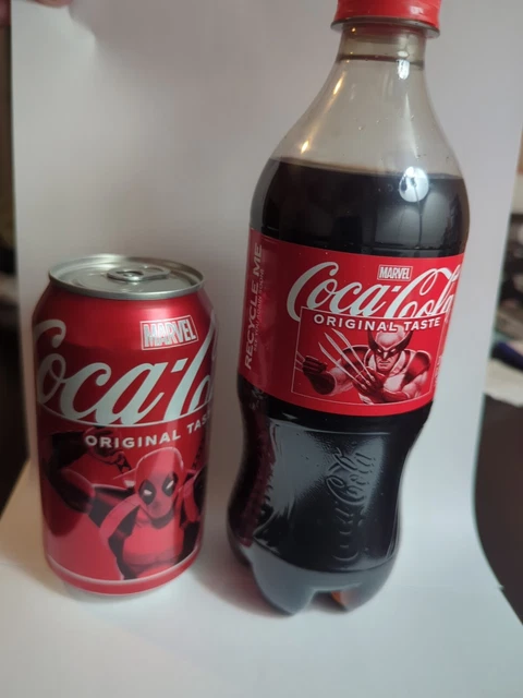 MARVEL COCA-COLA CAN Deadpool & Wolverine Bottled Coca-Cola UNOPENED ...
