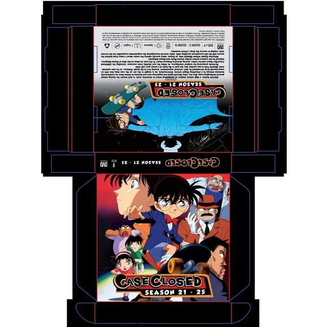 DETECTIVE CONAN CASE Closed Season 21-25 Series Anime DVD English Dub ...