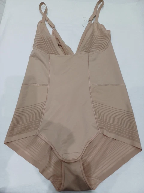 M&S BODY DEFINE Firm Control Wear Your Own Bra Bodysuit Size 14 ROSE ...