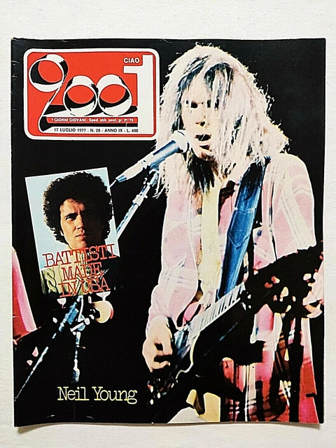 HELLO 2001 28-1977 +Poster Janis Joplin-Neil Young-Battisti-Colosseum ...