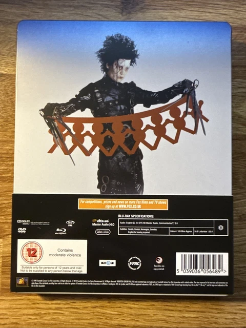 EDWARD SCISSORHANDS - Blu-ray - Steelbook £18.95 - PicClick UK