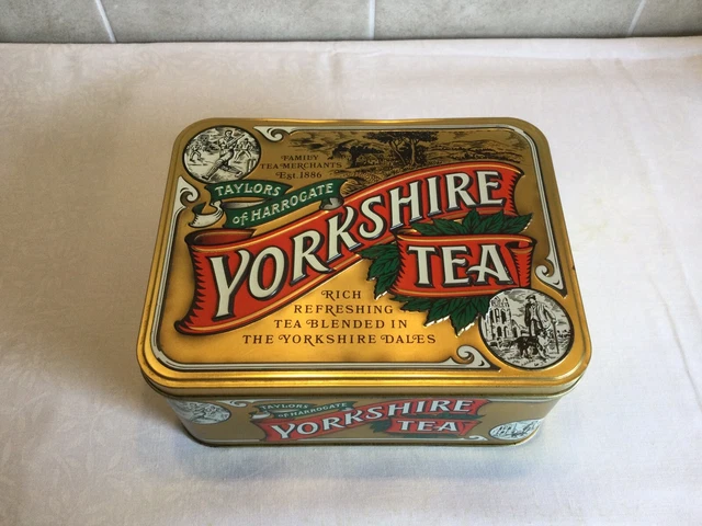 COLLECTABLE TEA CADDY - Yorkshire Tea Tin. £8.00 - PicClick UK