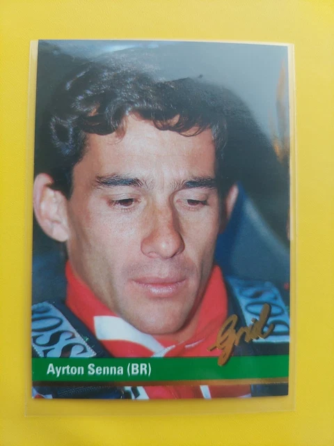 AYRTON SENNA F1 Grid Formula One 1992 Card Excellent Condition Brazil ...