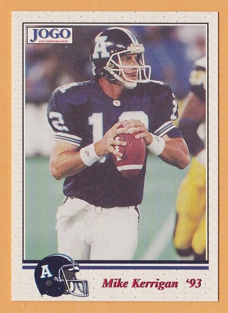 MIKE KERRIGAN 1993 Jogo CFL card Toronto Argonauts Northwestern ...