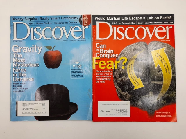 DISCOVER MAGAZINE [2 Issue Lot] (2003) Vintage £9.39 - PicClick UK