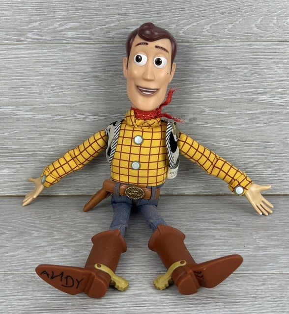 Disney Store Toy Story 16 Pullstring Talking Woody No Hat Used 4426