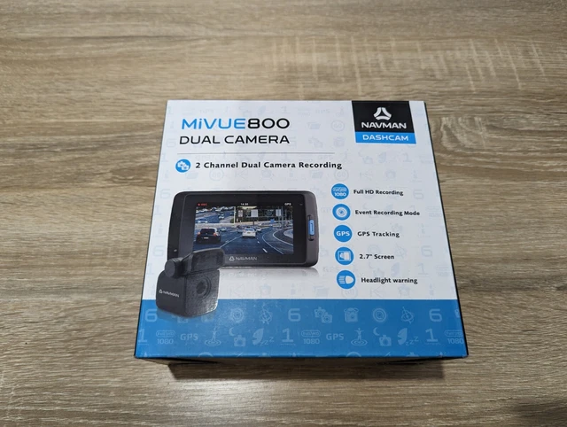 NAVMAN MIVUE800 DUAL Camera Dashcam - with Accessories $50.00 - PicClick AU