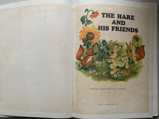 THE HARE AND His Friends ,Latvian Folktales Vintage rare HTF $65.95 ...