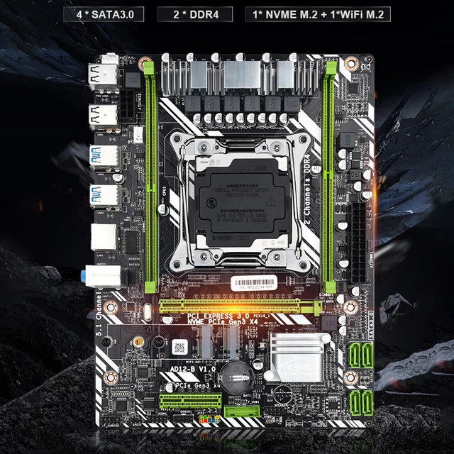 L# X99-D4 PC Main Board M-ATX LGA2011 V3/V4 Desktops MainBoard 64GB 2 X ...