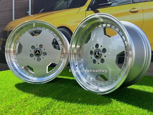 4 X 18 Inch 5x112 Monoblock Style Silver Polished Wheels: Fits For ...