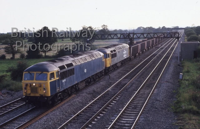35MM SLIDE BRITISH Railways Diesel Loco 56072 56041 Class 56 Milford ...