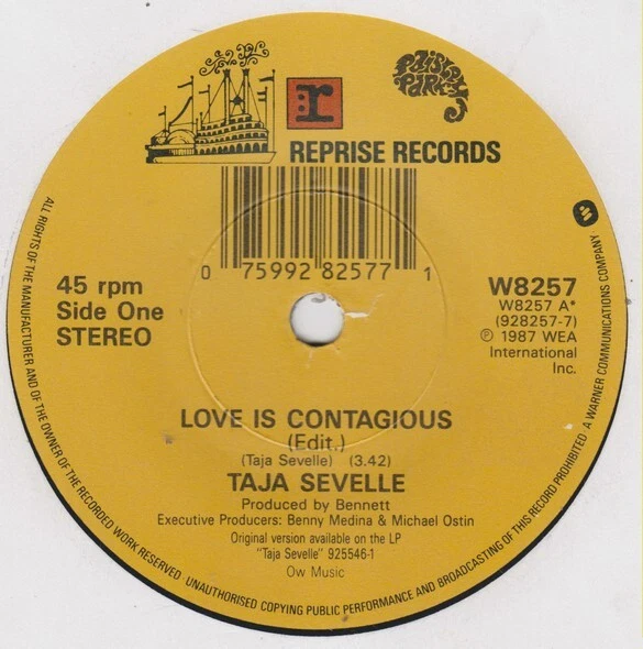 TAJA SEVELLE - Love Is Contagious (7", Single) EUR 11,93 - PicClick FR