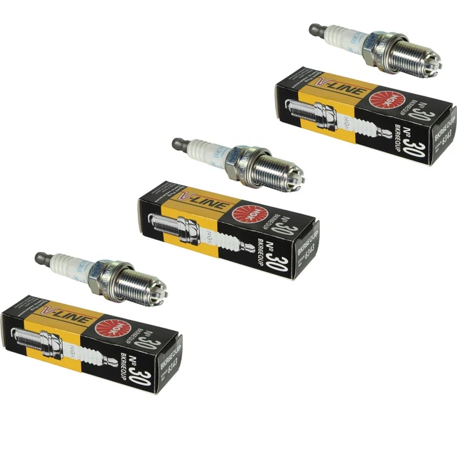 3X ORIGINAL NGK Bougie 6343 V-Line 30 Type BKR6EQUP Allumage Bougie EUR ...