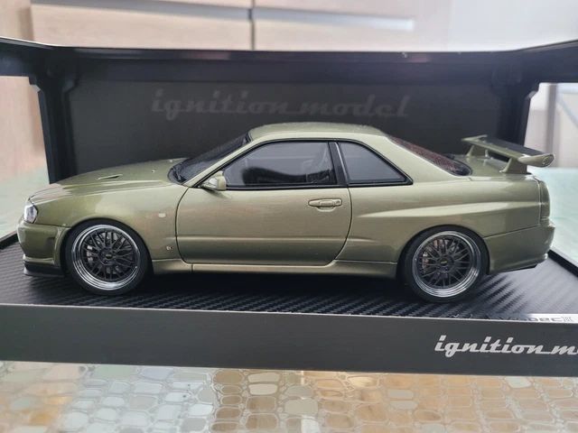 1/18 IGNITION MODEL Nissan Skyline Gtr R34 V-Spec 2 Millenium Jade / Bbs EUR 380,00 - PicClick FR
